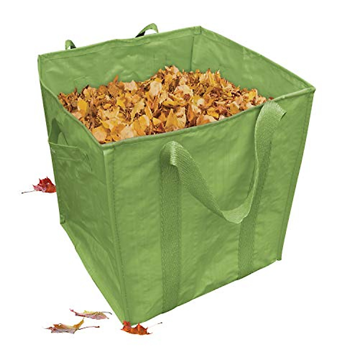 Martha Stewart MTS-MLB1-P2 48-Gallon Multi-Purpose Re-Usable Heavy Duty Garden Leaf and Debris Bag with Reinforced Shoulder Straps and Side Handles (Bay Leaf Green)