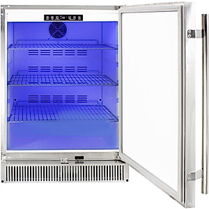 Blaze Grills Outdoor Rated Stainless 24" Refrigerator 5.2 CU