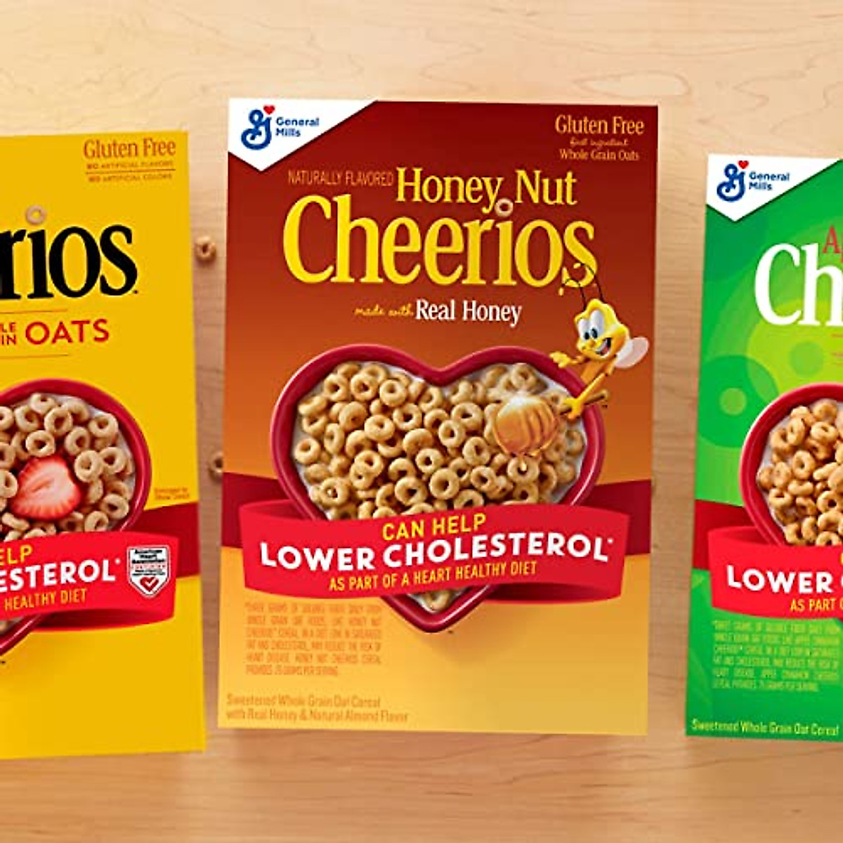 Cheerios Honey Nut Cheerios Heart Healthy Breakfast Cereal, Gluten Free Cereal With Whole Grain Oats, Large Size, 15.4 oz