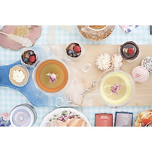 Teabloom Glass Stirring Spoons – Set of 4 Crystal Clear Petite Teaspoons (5.3 inches) – Coffee or Tea Glass Stirrers – Heat-Resistant and Toxin-Free Borosilicate Glass – Dishwasher Safe