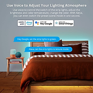 SONOFF L3 Smart WiFi Led Strip Lights, Alexa Led Strip Lights for Bedroom, Room, 16.4ft RGB 5050 Color Changing Led Lights, APP/Voice Control