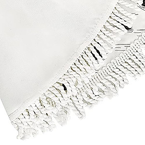 Small Christmas Tree Skirt Shark Black and White Doodle,30 Inch Tree Skirt for Christmas Holiday Party Decoration,Rustic Tree Skirts Mat Home Indoor Outdoor Ornaments