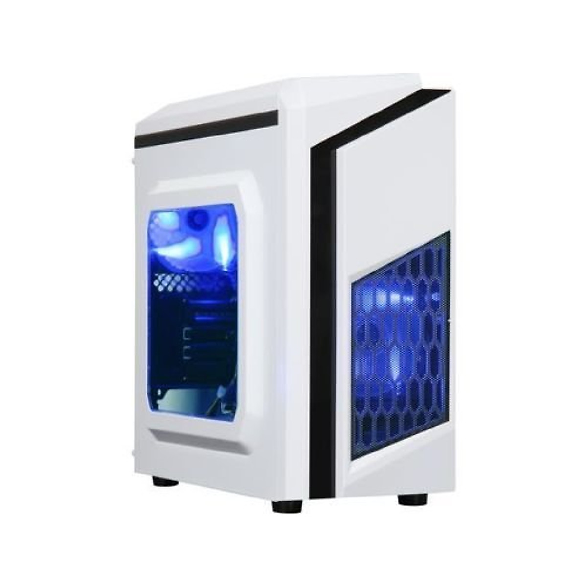 DIYPC DIY-F2-W White SPCC Steel MicroATX Mini Tower Computer Case