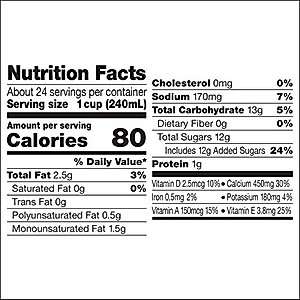 Silk Shelf-Stable Almond Milk, Vanilla, Dairy-Free, Vegan, Non-GMO Project Verified, 1 Quart (Pack of 6)