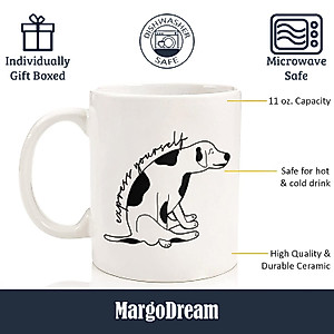 Veterinary Medicine Gift Appreciation Funny Vet Med Mug Express Yourself Dog Coffee Cup Vet Tech Gift For Men For Woman Vet Tech, Practitioner Animal Doctor Pet Lover Graduation White Coffee Mug 11 Oz