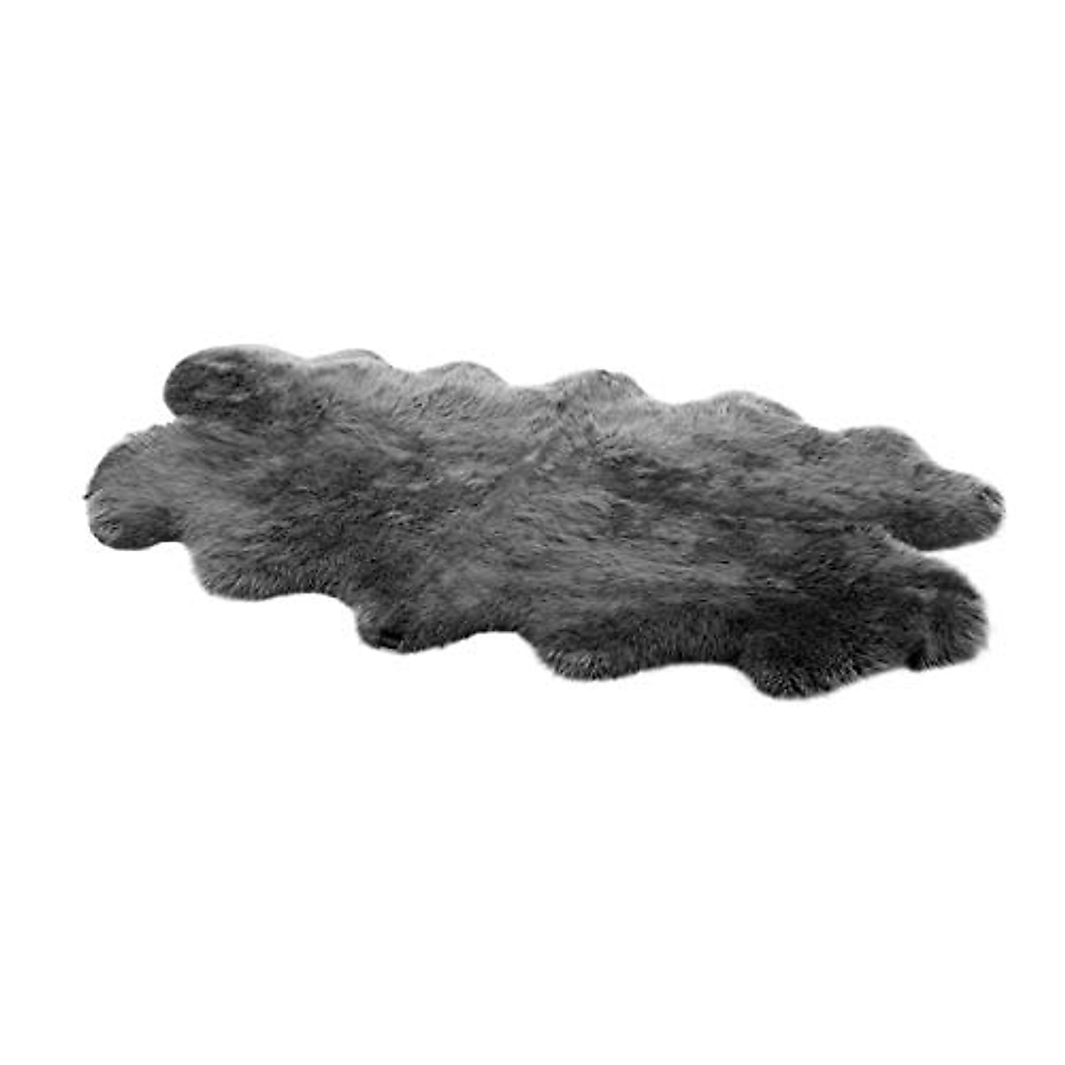 UGG Sheepskin Area Rug 72" L x 48" W x 1" H Grey