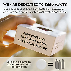 Suds & Co. Solid Conditioner Bar, Zero Waste Conditioner, Natural Conditioner For Hair, Sustainable, Eco-Friendly Hair Care – Peppermint Breeze, 1.7 Ounce