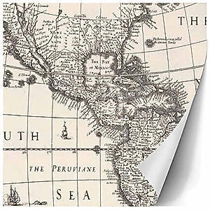 InterestPrint Map of America Folded Wrapping Paper Festival Theme Design for Birthday,1 Roll