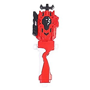 Launcher and Grip,Sparking Left&Right L/R Two-Way Launcher Compatible with All Bey Burst Series Bey Battling-Red