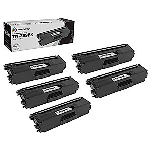 LD Compatible Toner Cartridge Replacement for Brother TN-339BK Extra High Yield (Black, 5-Pack)