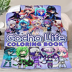 Rwillppycfei Nice Ga-cha and Life Throw Blanket, Flannel Fleece Blankets and Throws for All Seasons, Warm Air Condition Blanket 50"x60"