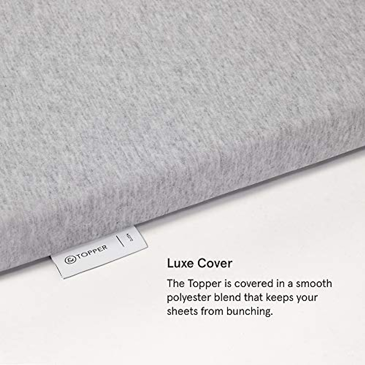 Tuft & Needle - Queen 2-Inch Breathable, Supportive Adaptive Foam Mattress Topper, CertiPUR-US, Gray