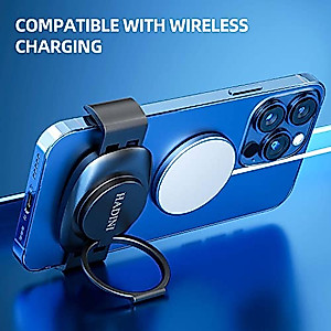 HADINI Metal Phone Clamp for Magnetic Car Mount Metal Phone Clip Work for All Magnet Car Holder [Clamp and Remove at Anytime] Phone Magnetic Plate Compatible with The Smartphones  from 4.7-7 inch