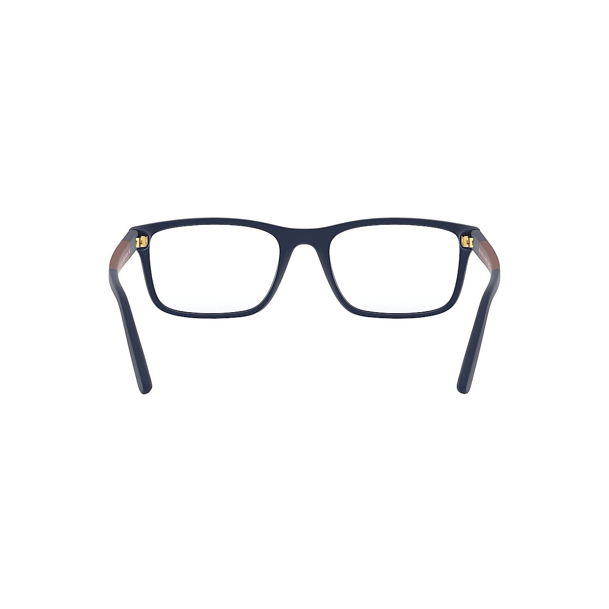 Polo Ralph Lauren Men's PH2212 Rectangular Prescription Eyewear Frames, Matte Navy Blue/Demo Lens, 55 mm