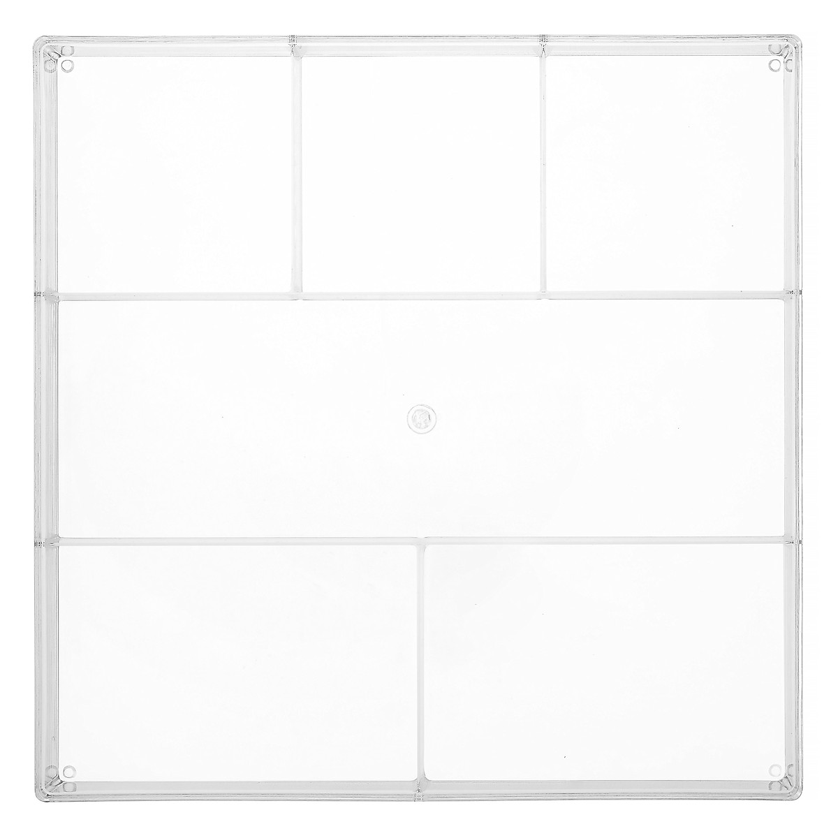 Whitmor 6-Section Clear Drawer Organizer