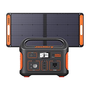 Jackery Solar Generator Explorer 500, 518Wh Portable Power Station Mobile Lithium Battery Pack with 1xSolarSaga 100 for RV Road Trip Camping, Outdoor Adventure