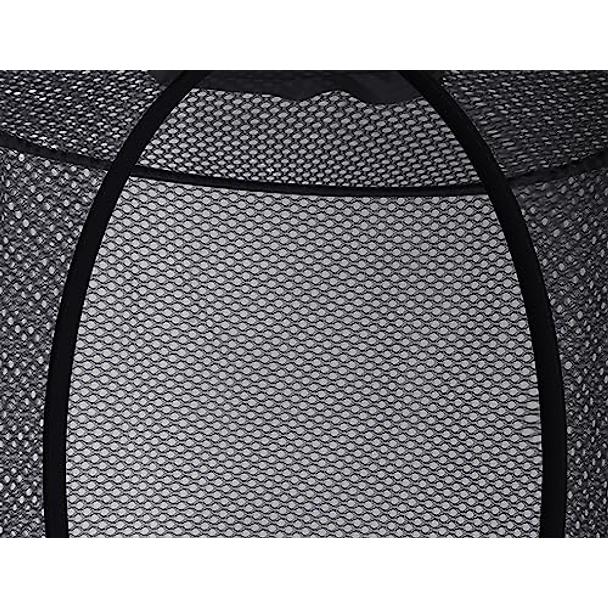 coastal rose 2Pcs Stuffed Animal Storage Foldable Stuffed Animal Net or Hammock Organizer, 5 Compartments Hanging Mesh Toy Storage Hammock for Kid Room Toys, Gloves, Hats, Socks(Black)