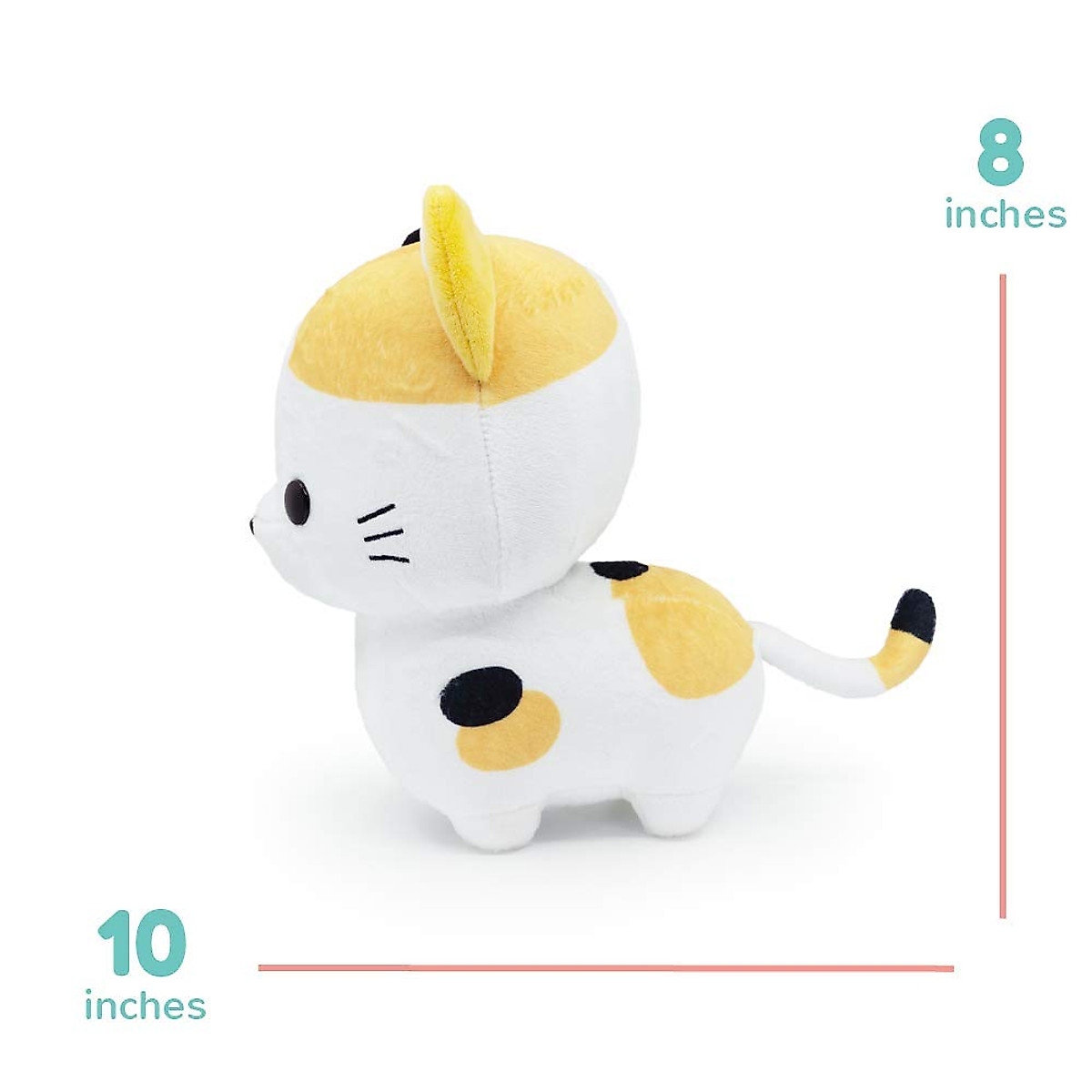 Bellzi Calico Kitty Cute Stuffed Animal Plush Toy - Adorable Soft Orange, Black, and White Cat Toy Plushies and Gifts - Perfect Present for Kids, Babies, Toddlers - Cali