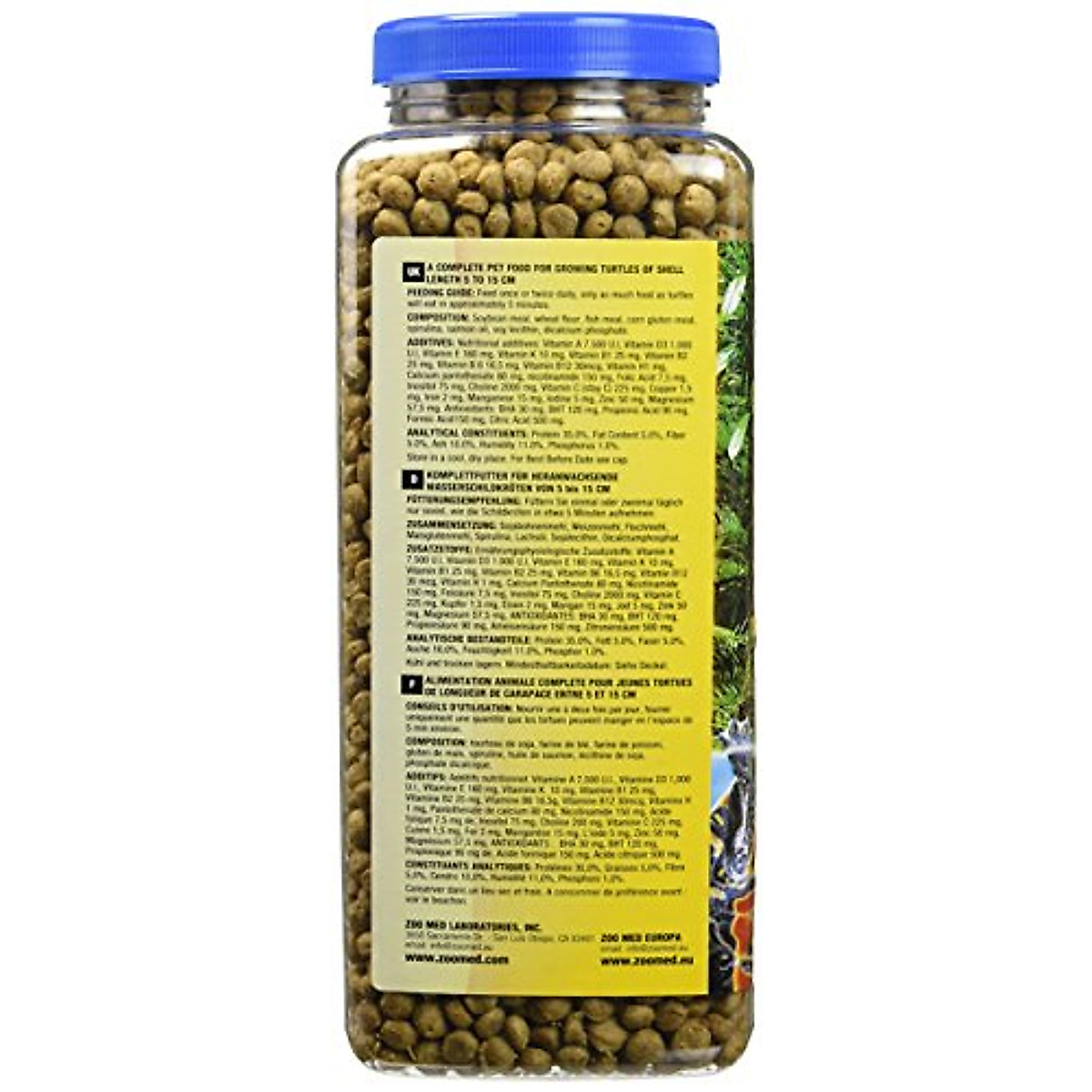 Zoo Med Natural Aquatic Turtle Food, Growth Formula, 13-Ounce