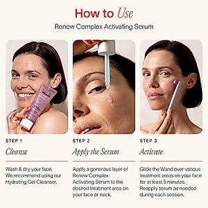 Solawave Renew Complex Serum for Face & Neck | Boost the Effects of Solawave Facial Wand | Red Light Therapy for Face & Microcurrent Facial Device for Anti-Aging & Skin Tightening | Solawave Original