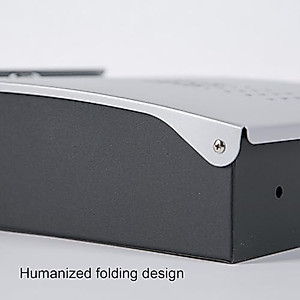 Mailbox Wall Mounted, Metal Post Box, Mailboxes for Outside, Package Delivery Boxes for Outside for Envelope, Letter, Outside, Home, Office Business (Color : Silver)