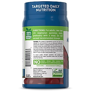 Mens Multivitamin Gummy | 70 Count | Vegetarian, Non-GMO, Gluten Free | with B12, D3, Zinc | Blueberry Flavor | by Nature's Truth
