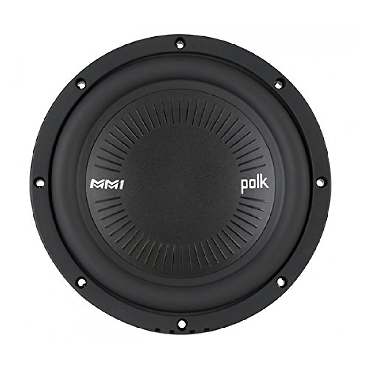 Polk MM842-SVC MM1 Series 8 Inch 900 Watt Max 300 Watts RMS Full Range 4 Ohm Single Voice Coil Car Audio Marine Subwoofer, Black