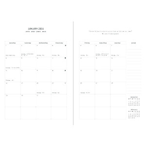 Letts Big Plans A6 2024 day to page with appointments diary - stone