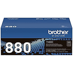 Brother Genuine Super High Yield Toner Cartridge, TN880, Replacement Black Toner, Page Yield Up To 12,000 Pages, Amazon Dash Replenishment Cartridge