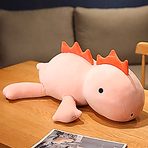 Dinosaur Weighted Plush, 24" 3.5 lbs Character Weighted Stuffed Animals Series, Cute Dino Plushie Dolls Throw Pillow Birthday Gifts for Children Kids Adults (Pink)