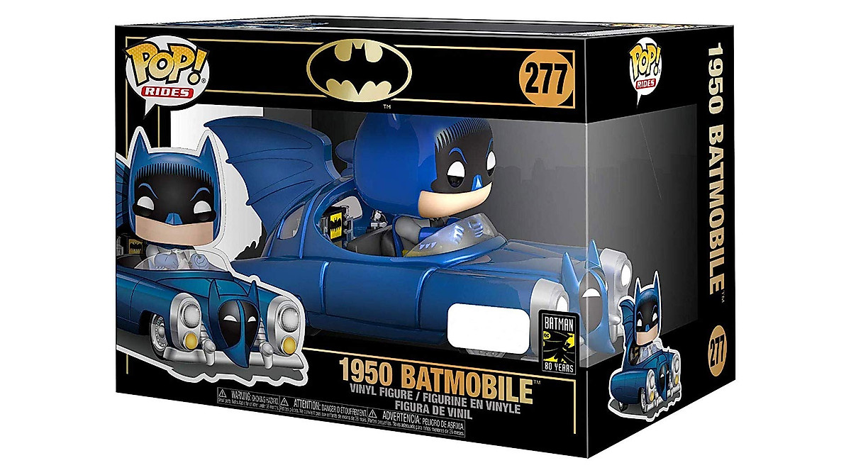 Funko Pop! Batman 80th Blue Metallic 1950 Batmobile Exclusive