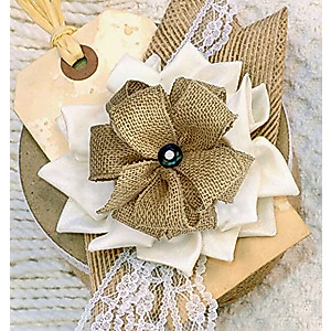 Value Ribbon by Morex 1252.40/10-004V Burlap 1.5" X 10 YD Wired Burlap Ribbon for Gift Wrapping, Natural Ribbons for Crafts, Birthday Gifts for Women and Men, Art Supplies for Party Decorations