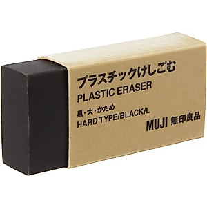 JAPAN MUJI Eraser Black Collection Large Size