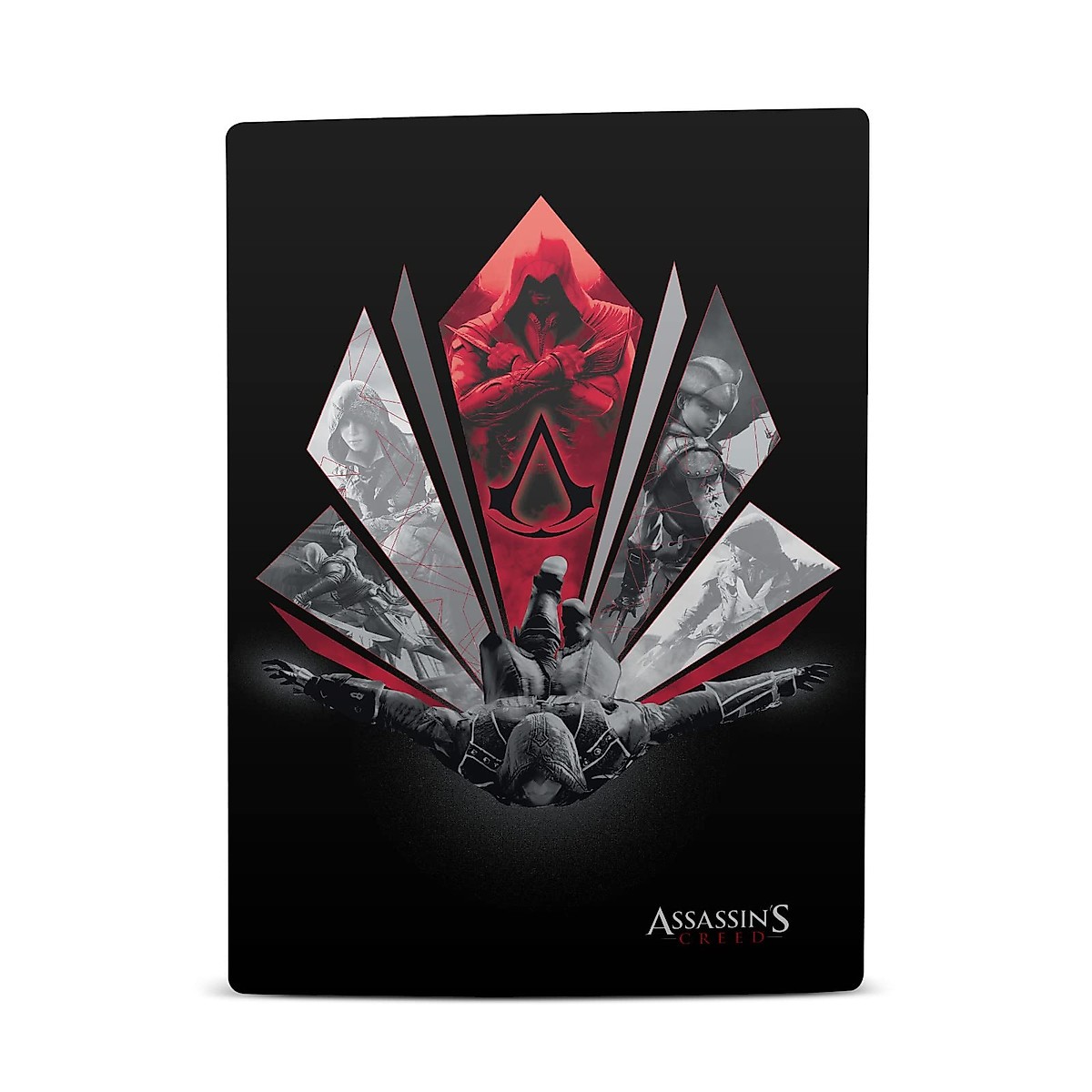 Head Case Designs Officially Licensed Assassin's Creed Leap Of Faith Graphics Matte Vinyl Faceplate Sticker Gaming Skin Decal Cover Compatible With Sony PlayStation 5 PS5 Digital Edition Console