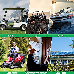 48V Lithium Battery 120Ah LiFePO4 Battery Grade A Cells, for Home Energy Storage, Golf Cart, Solar Back-up Power, RV, Marine, and Off-Grid Application