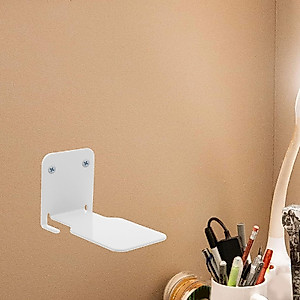 HOOTNEE 4pcs Invisible Bookshelf Wall Hanging Book Stand Bookshelfs Storage Shelves Book Shelves Storage Racks Wall-Mounted Book Holder Book Bracket Home Supplies Wrought Iron White