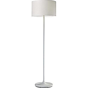 Oslo Matte White Metal Floor Lamp