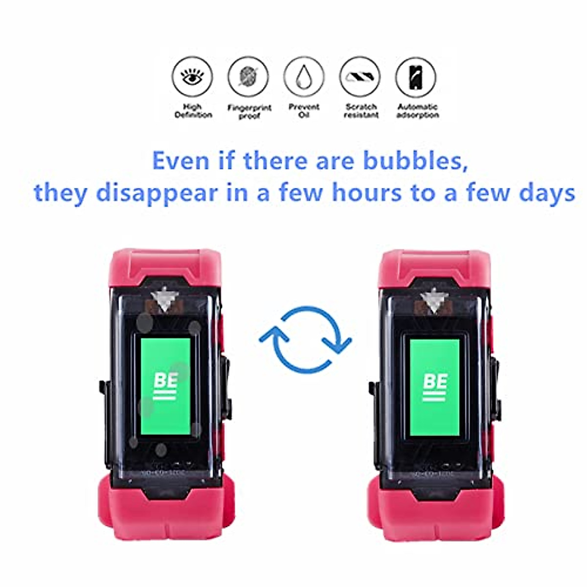 MIHENCE Compatible for Bandai Vital Bracelet BE Screen Protector, HD Premium Real Screen Protector for Vital Bracelet BE [ 3PCS ] [ TPU ]