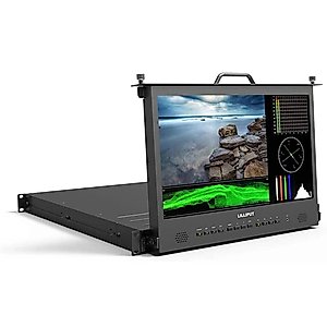 LILLIPUT 17.3" RM-1730S 1RU Pull-Out Monitor 1920×1080 700:1 Contrast 3G-SDI, HDMI, DVI, Audio & Tally inputs, SDI and HDMI Cross Conversion