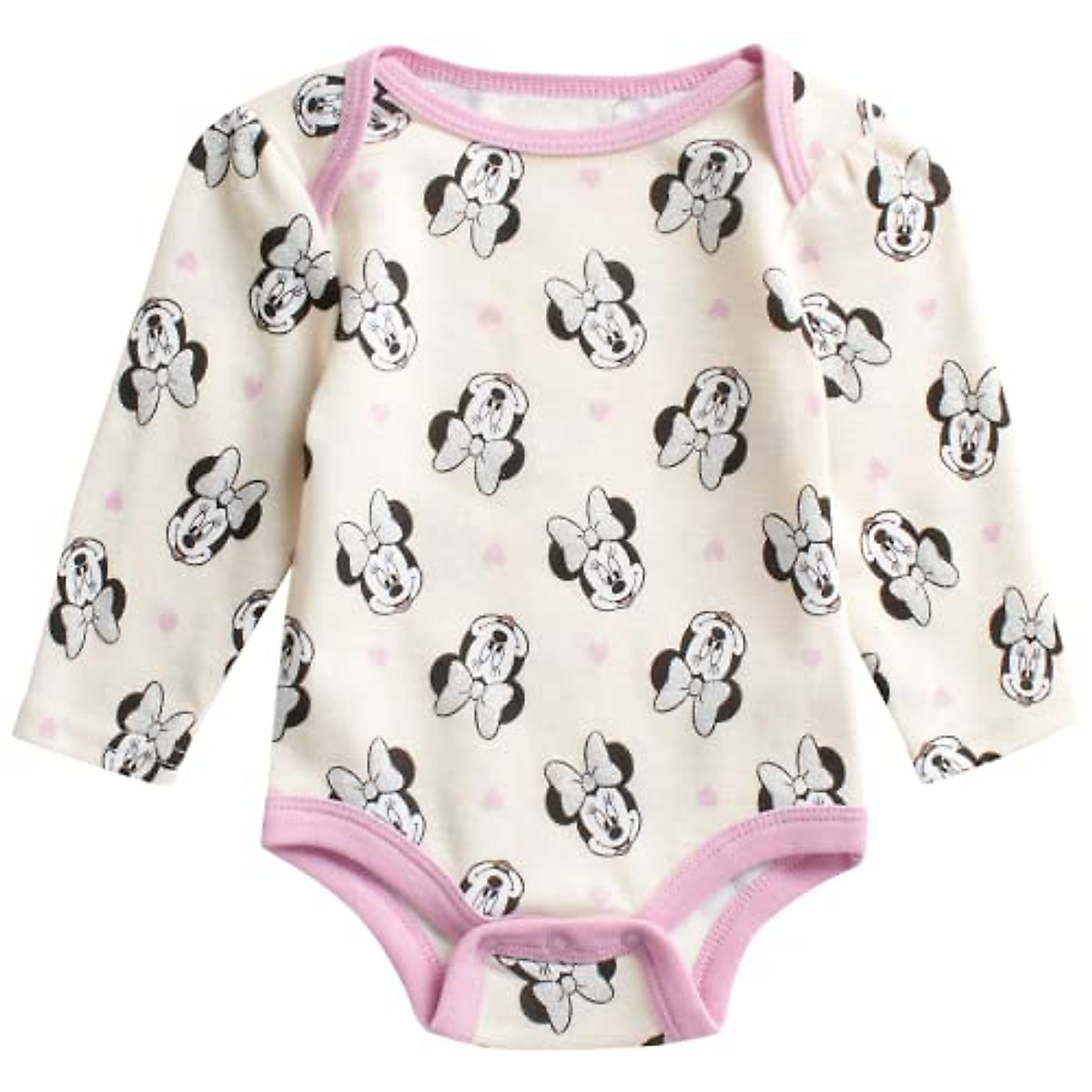 Disney Baby Newborn Girls' Layette Set - Bodysuit, Pants, Booties, Hat: Minnie Mouse, Winnie the Pooh, Bambi (0-9M), Size 6-9 Months, Minnie Mouse