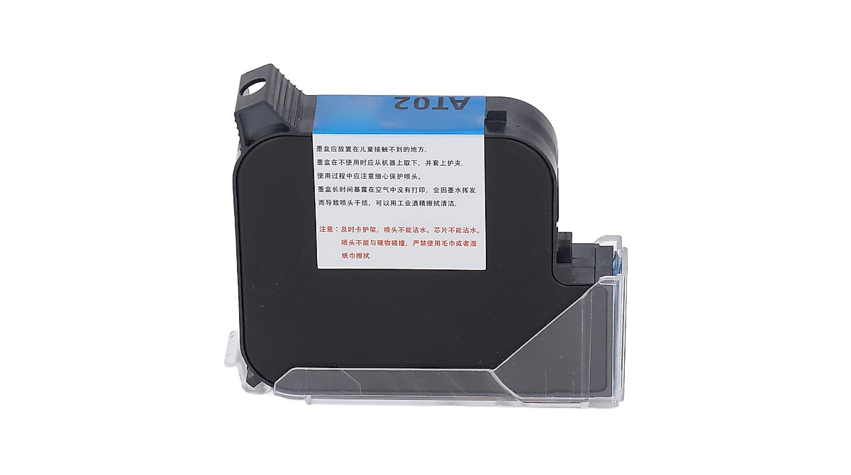 Fafeicy Handheld Inkjet Printer Cartridge, AT02 42ML Handheld Inkjet Printer Cartridge, Quick ...