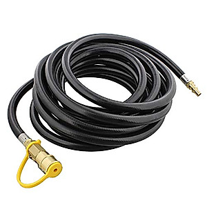 Dumble Low Pressure Regulator Hose, 20ft Rubber - Low Pressure Propane Regulator Hose for LP Gas Low PSI Regulator Hose