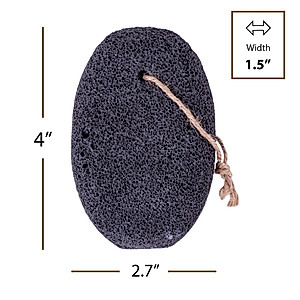 FootFitter Natural Volcanic Pumice Stone – Exfoliating Foot Repair Pumice Stone, Removes Calluses, Dry Skin & Restores Feet