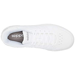 adidas womens Hoops 2.0 Sneaker, White/White/Grey, 11 US