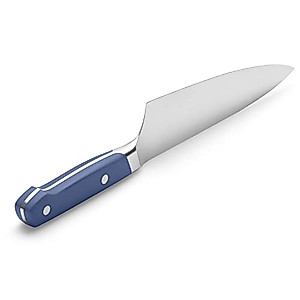 Misen Chef Knife - 8 Inch Professional Kitchen Knife - High Carbon Stainless Steel Ultra Sharp Chef's Knife, Blue