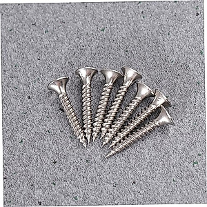 DOITOOL 6 Pcs 4 Home Furniture Hardware Interior Hinge with Screws Folding Door Hinge Folding Hinge Plated Hinge Bearing Steel Hinge Mute Flat Hinge Door Loose-Leaf Hinge Bearing Household