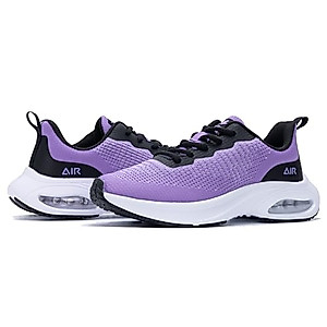 JARLIF Air Running Shoes for Women Athletic Tennis Sport Shoes Casual Walking Gym Jogging Sneaker PurpleBlack 8