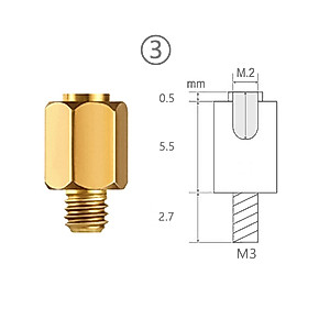 M.2 SSD Mounting Screws Kit for PS5 and Asus Gigabyte ASRock Msi Motherboards Copper（40pcs）