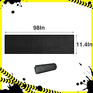 PABUSIOR Tool Box Liner for 12 inch Wide Drawer - 5mm Thick, 11.4 in Wide x 98 in, Double-Sided Non-Slip Toolbox Drawer Mat, Strong Grip Easy to Cut Garage Shelves, (Black)