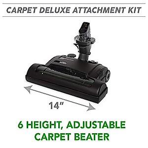 OVO, 550 AW, Compact and Powerful Central Vacuum System, Use with Disposable Filtration Bags only 18 Gal / 4.75L with 30ft Carpet Deluxe Accessory kit Included